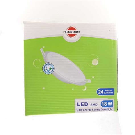 قیمت و خرید پنل ال ای دی 18 وات پارس شهاب مدل توکار دور شیشه ای