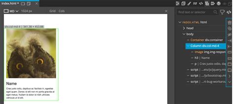Components Pinegrow Web Editor
