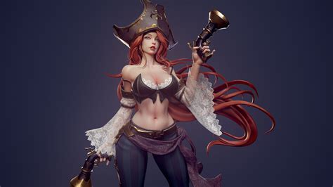 Miss Fortune Fan Art Ink Champions League Of Legends Miss Fortune