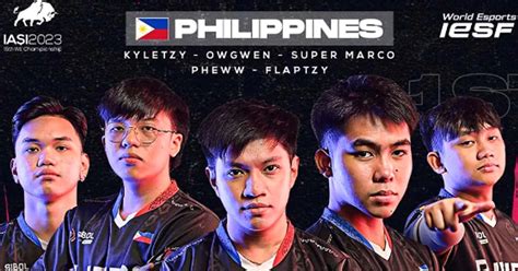 Ph Team Sibol Wins The 2023 Iesf Mlbb Championship