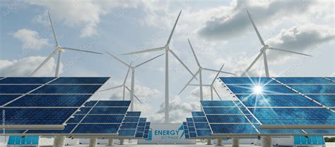 Solar Cell Plant And Wind Generators In Urban Area Connected To Smart Grid Energy Supply Eolic