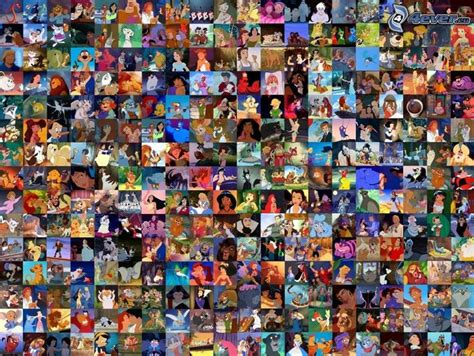 Disney Characters Collage