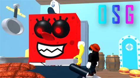 Spongebob Raksasa Escape Spongebob In The Krusty Crab Obby Gameplay