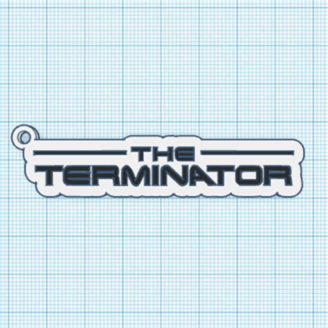 Stl File Terminator Keychain・3d Printable Model To Download・cults