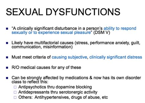 Sexual Dysfunctions Gender Dysphoria And Paraphilic Disorders