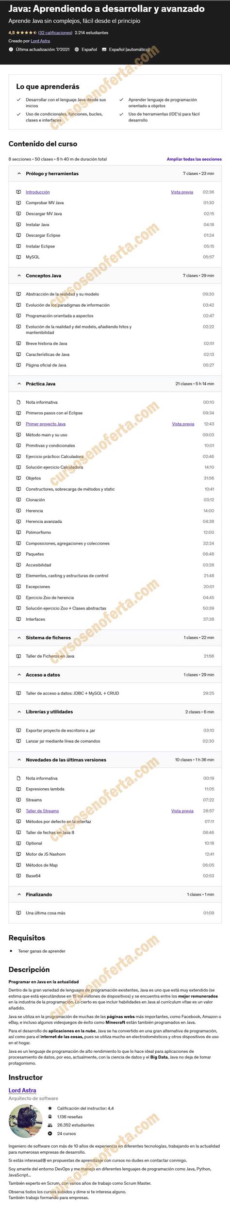 Java Aprendiendo A Desarrollar Y Avanzado Lord Astra