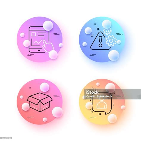 인터넷 보고서 경고 및 열기 상자 최소 줄 아이콘 웹 응용 프로그램 인쇄용 벡터 구에 대한 스톡 벡터 아트 및 기타 이미지 구 기민 기포 Istock