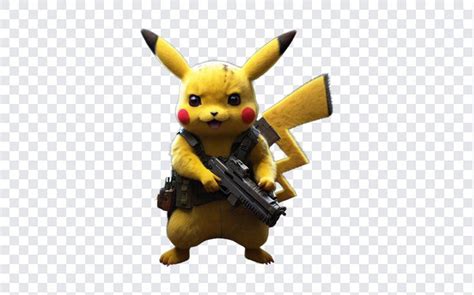 Pikachu With A Gun Emoji