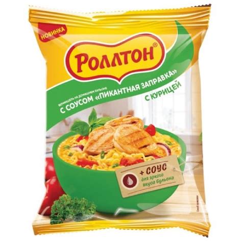 Купить Бакалея Роллтон вермишель Курица с соусом 65 гр пакет (42) (в ...