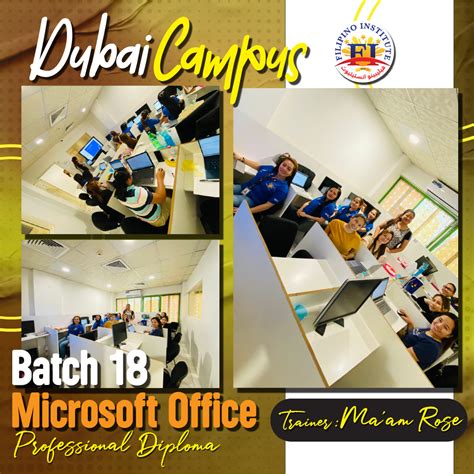 Determined Dreamers Training Institute Llc Batch 18 Microsoft Office Professional Diploma