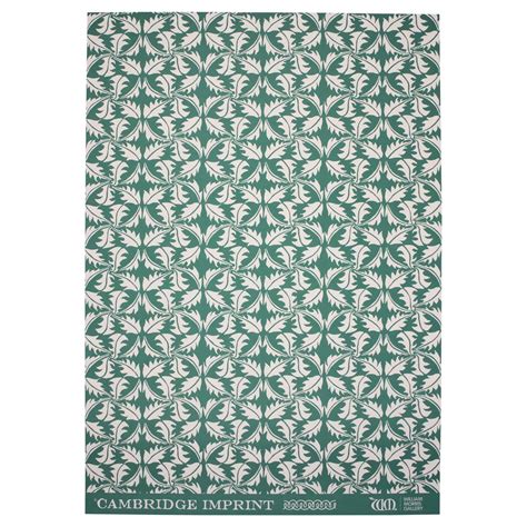 Dandelion Bottle Green Patterned Paper Cambridge Imprint