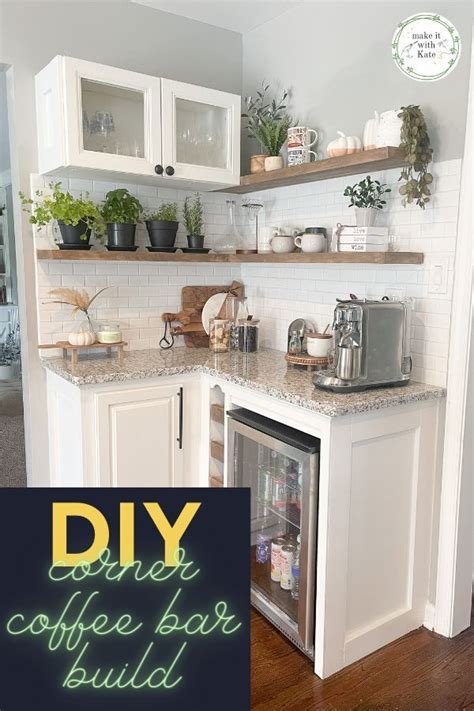 Corner Coffee Station With Floating Shelves Artofit