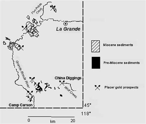 Gold Placer Deposits And Older Sedimentary Units Download Scientific