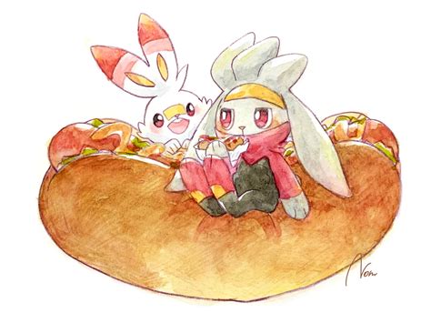 Scorbunny And Raboot Pokemon Drawn By Nonkumakawayusu Danbooru