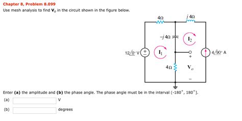 Solved Chapter Problem Use Mesh Analysis To Find Vo Chegg