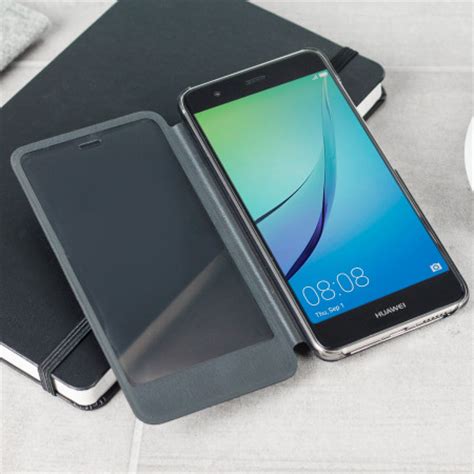 Official Huawei Nova Leather Style Flip Case Grey
