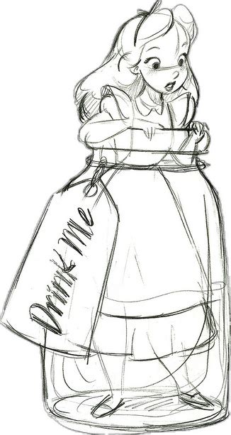 Drink Me Alice In Wonderland Ornament Product Image 2 Sketch