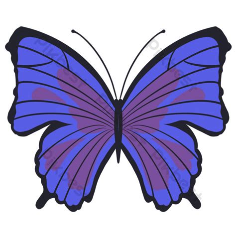Blue Monarch Butterfly Clipart