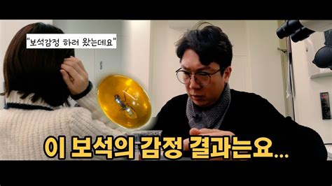 보석감정사에게 벌레가 들어있는 호박보석을 들고가면 Youtube