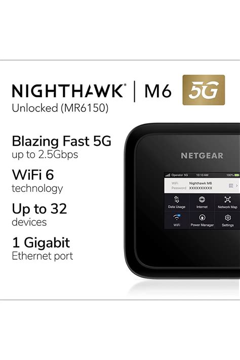 Nighthawk M6 Pro 5g Wifi 6e Mobile Router Mr6550 Netgear Artofit