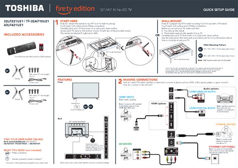 Toshiba 32lf221u21 32 60hz Led Tv 720p User Guide