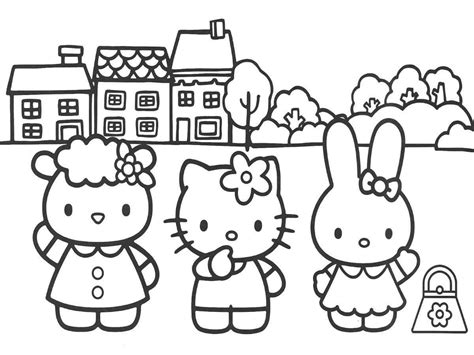 Раскраски Hello kitty и ее друзья (29 шт.) - скачать или распечатать ...