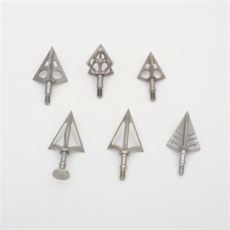 Compound Bow Archery Arrowhead Aluminum Alloy Hunting Broadheads Arrow Tip Broadheads And