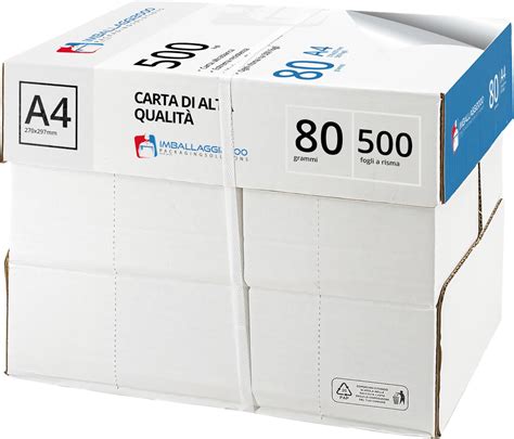 Carta A4 Economica Per Stampante Fabriano Gentile 5 Risme Da 500 Fogli
