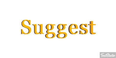 Suggest Word Animated  Logo Designs