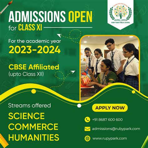 Ruby Park Public School Admissions Open For Class Xi Academic Year