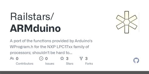 Github Railstars Armduino A Port Of The Functions Provided By Arduino S Wprogram H For The