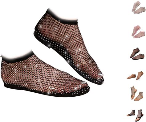 Litex Ultra Comfortable Shiny Gem Mesh Flats Shiny Gem