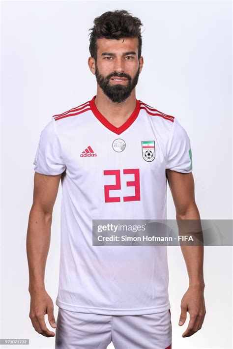 Ramin Rezaeian Of Iran Poses During The Official Fifa World Cup 2018