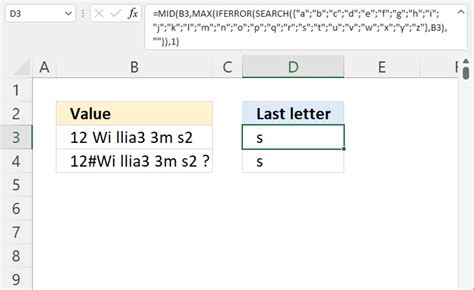 Extract Last Word In Cell