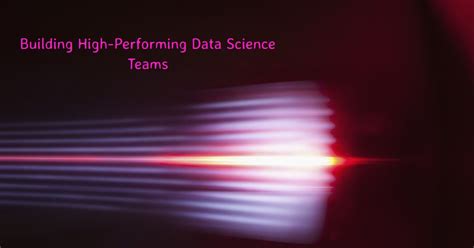 Data Science Teams Of The Future Building A High Performing Team