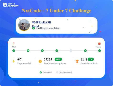 omprakash k on linkedin nxtcode7under7challenge nxtwave nxtcode