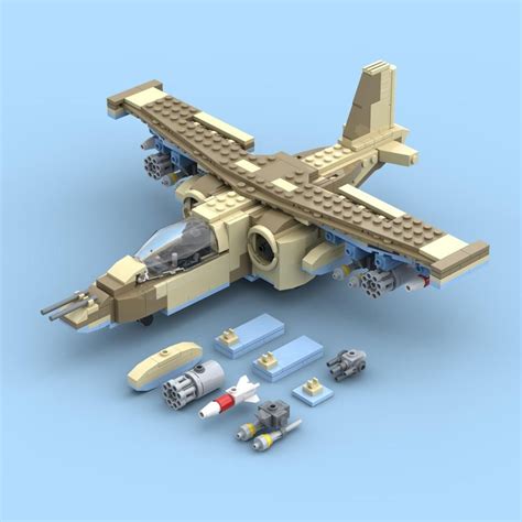 Lego Moc 173047 Su 25 Desert Camo By Weetseaweed Rebrickable