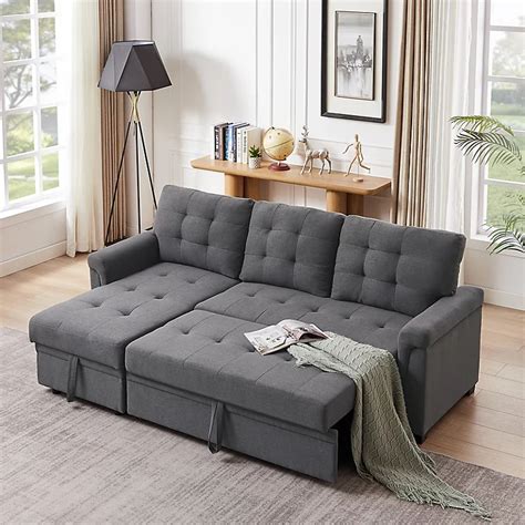 L Shaped Sofa Bed With Storage Cabinets Matttroy