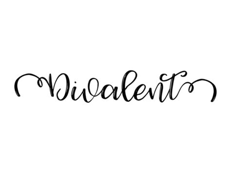 Divalent Svg Lettering Typography Afbeelding Door Islanowarul