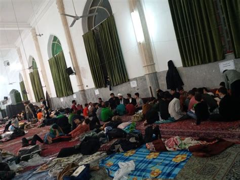 تصاویری از مراسم اعتکاف دانش آموزی در مسجد بقیه الله عج قم