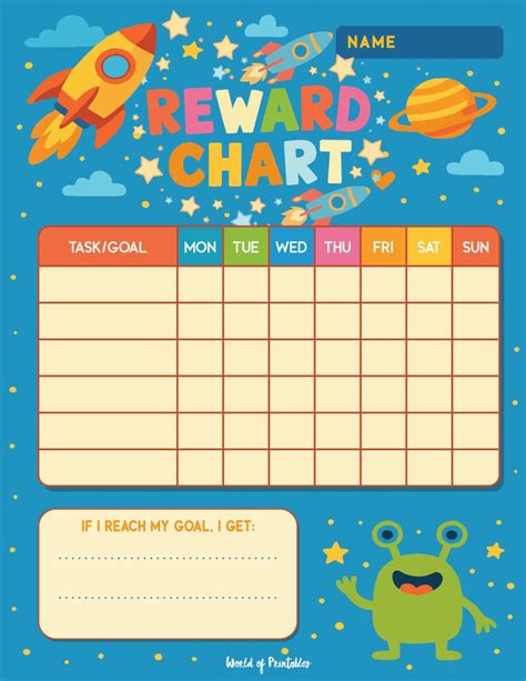 Rewards Chart Printable 20 Free Templates World Of Printables