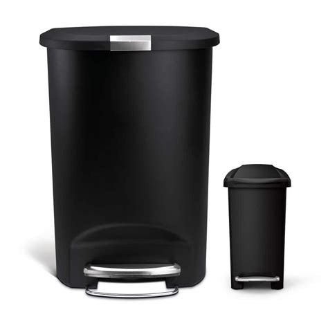 Reviews For Simplehuman 50 Liter Semi Round Step Trash Can And 10 Liter