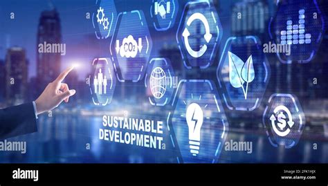 Sdg Sustainable Development Goals Business Technology Concept Stock