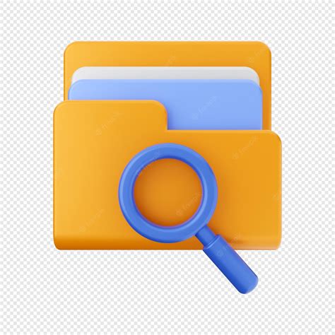 Premium Psd 3d Folder Data File Storage Icon Illustration