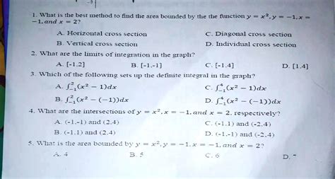 Solved What Is The Best Method To Find The Area Bounded By The