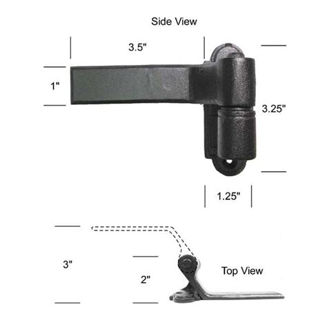 John Wright [088517] Cast Iron Faux Shutter Pintle And Hinge Combo Ny Style Pair Flat Black