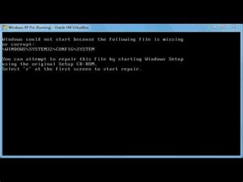 Windows System Config System Missing Or Corrupt Fix YouTube