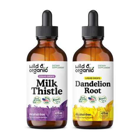 Milk Thistle And Dandelion Root Bundle