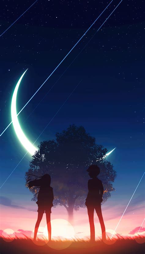 Anime Background Moon