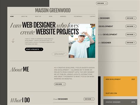 Portfolio Landing Page UI Design Behance Portfolio Landing Page UI Design Behance